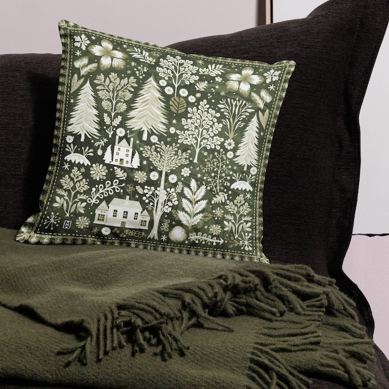 Forest Pillow - Etsy