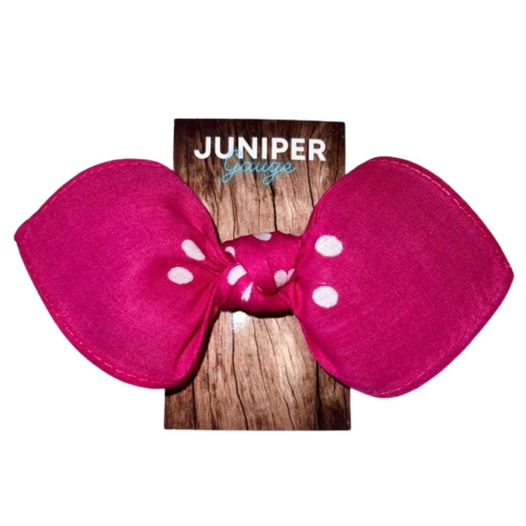 Retro Rockabilly Bandana Knotted Hair Bow on Alligator Clip - Etsy