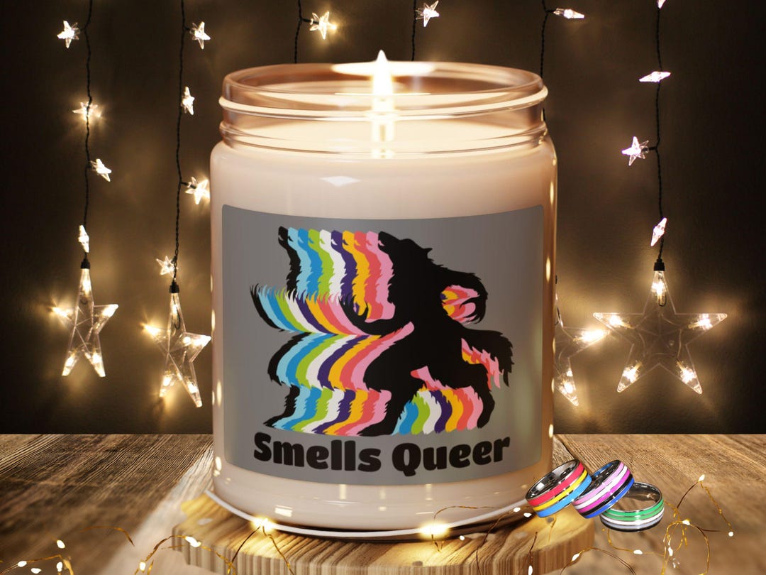 Smells Queer Werewolf Candle, Weirdcore Lycanthrope, Funny Gay Gifts ...