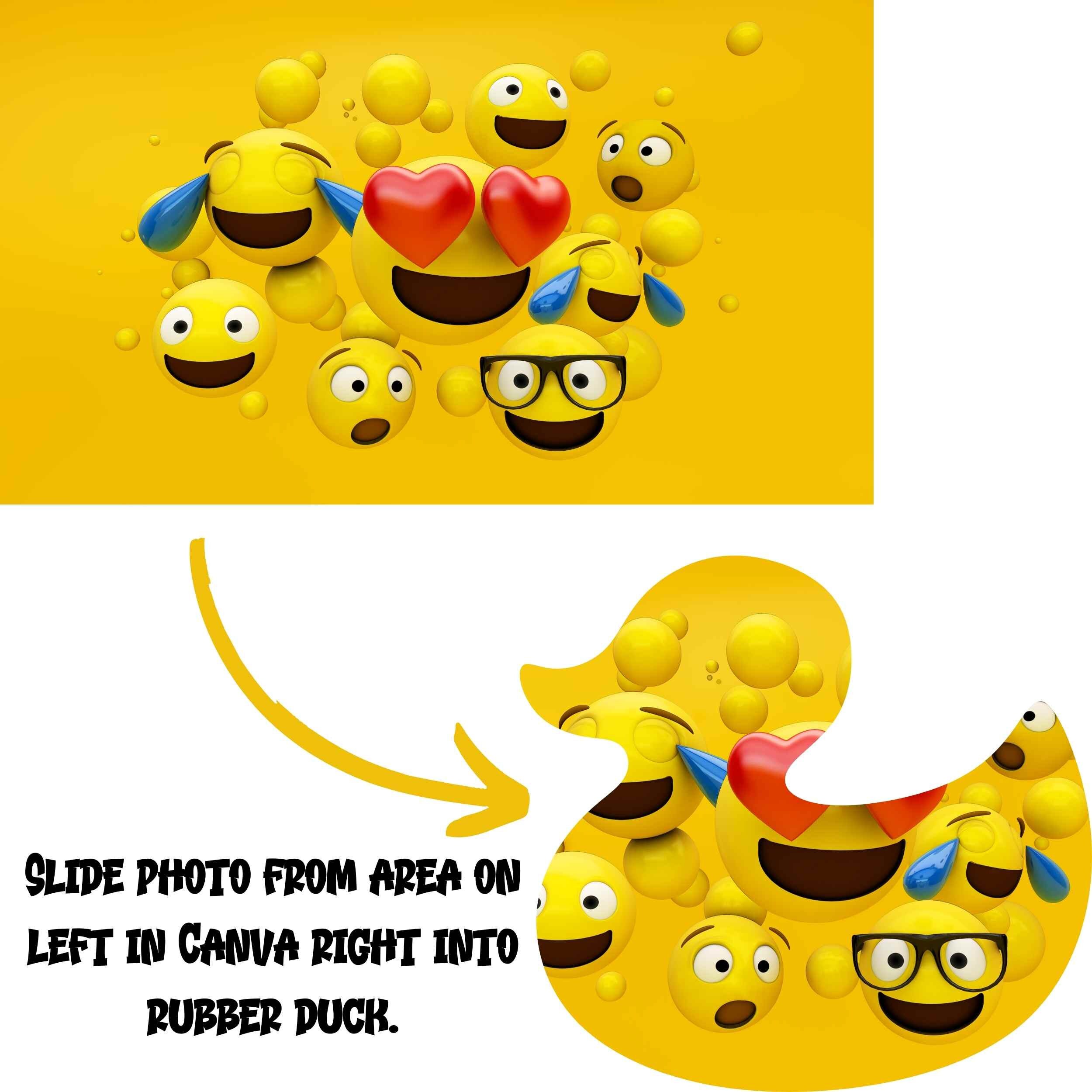 Rubber Duck Canva Frame Digital Clipart PNG Rubber Ducky - Etsy