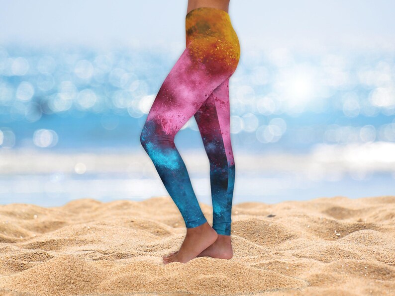 Ombre Pansexual Pride Flag Leggings, Pan Flag Winter Wear, Yoga Pants ...