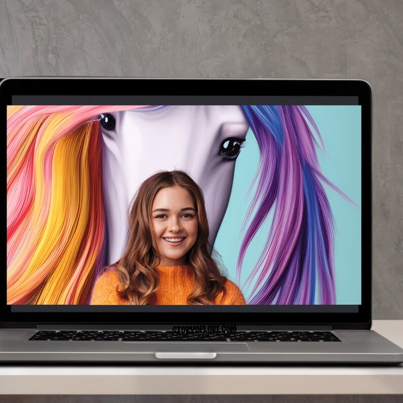 Rainbow Unicorn Zoom Backgrounds 5 Dreamy 1920 X 1080 - Etsy