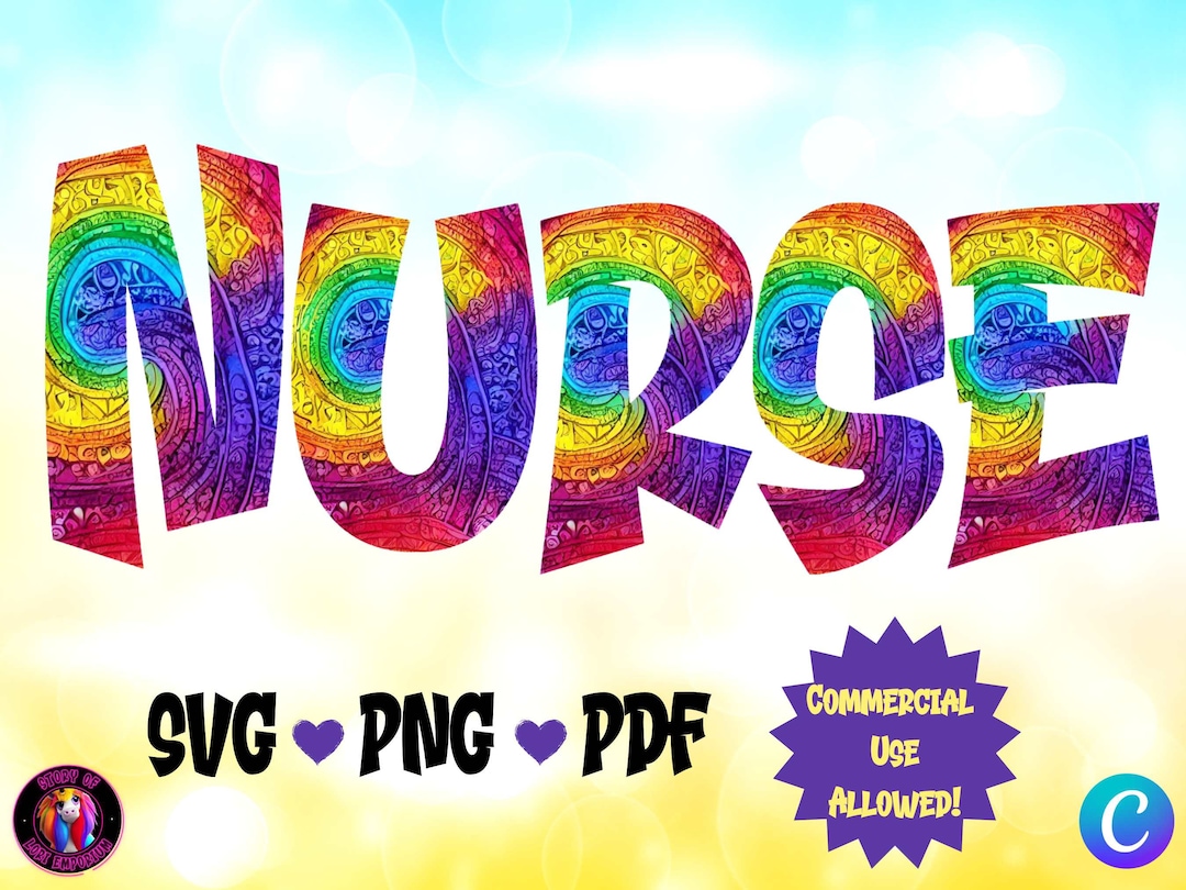Nurse SVG PNG Files Cut File Canva Template Frames for Cricut ...