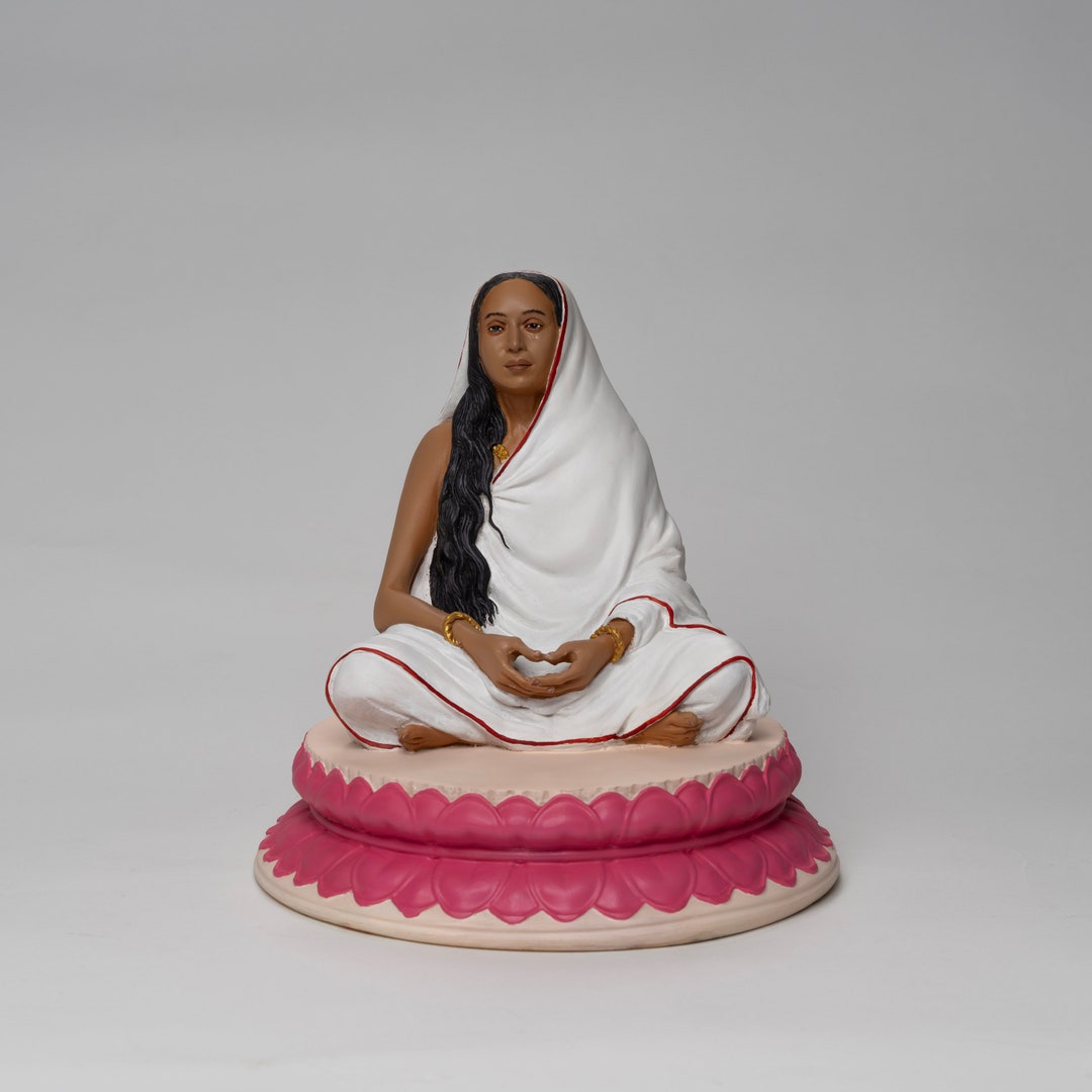 Sri Sharada Maa Life Like Color Sculpture - Etsy