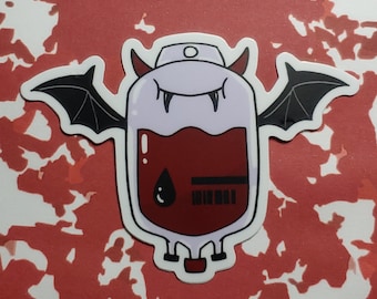 Vampire Blood Bag Stickers - Etsy