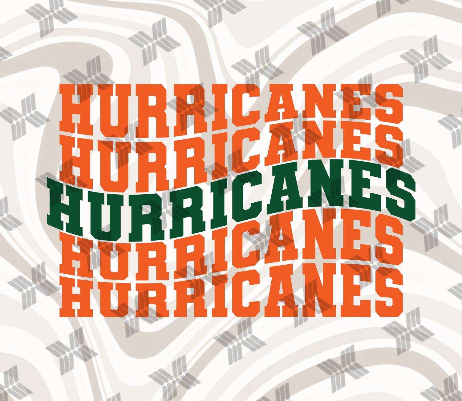 Hurricanes Wave Svg File for Cutting With Cricut, Hurricanes Png for ...