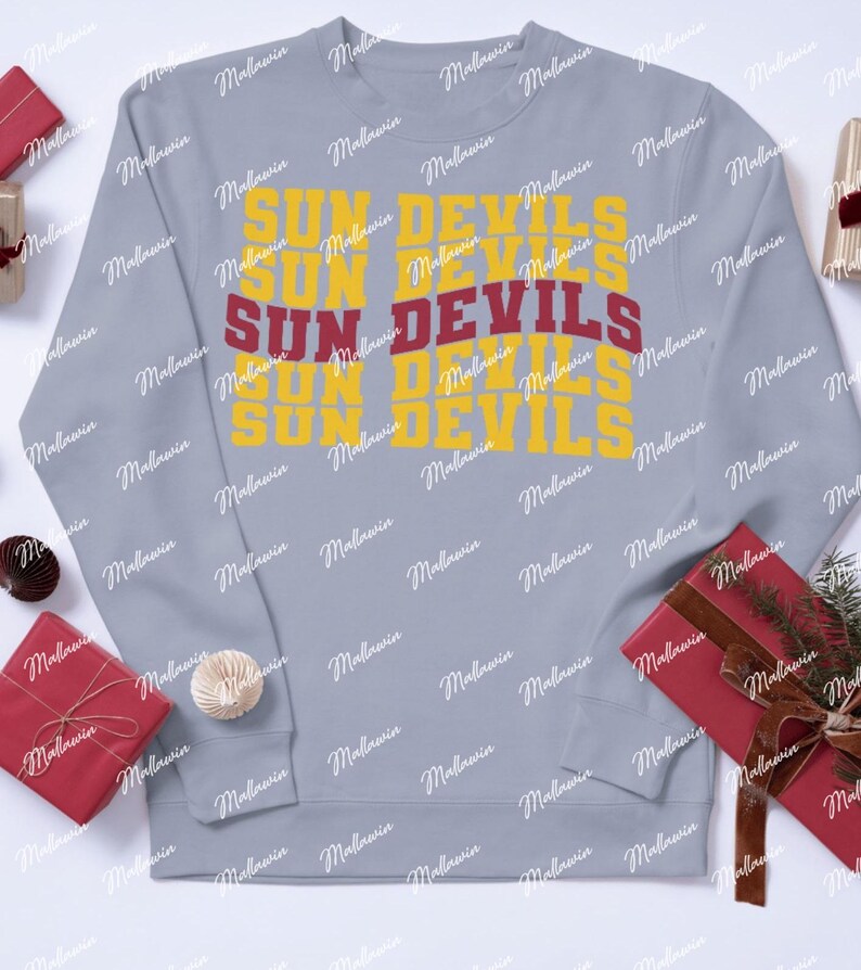 Sun Devils Wave Svg File for Cutting With Cricut, Sun Devils Png for ...
