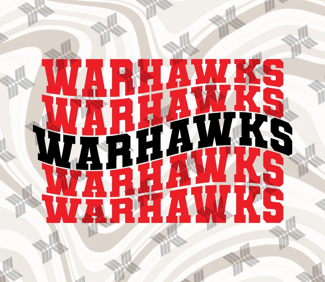 Warhawks Wave Svg File for Cutting With Cricut, Warhawks Png for ...