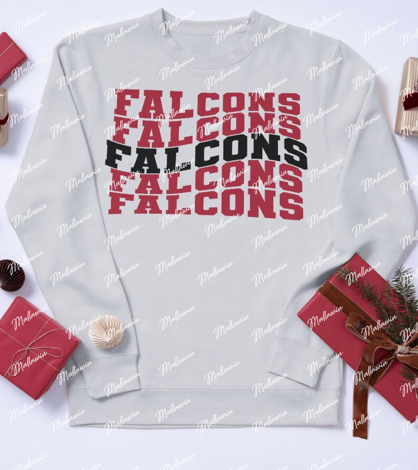 Falcons Wave Svg File for Cutting With Cricut, Falcons Png for ...