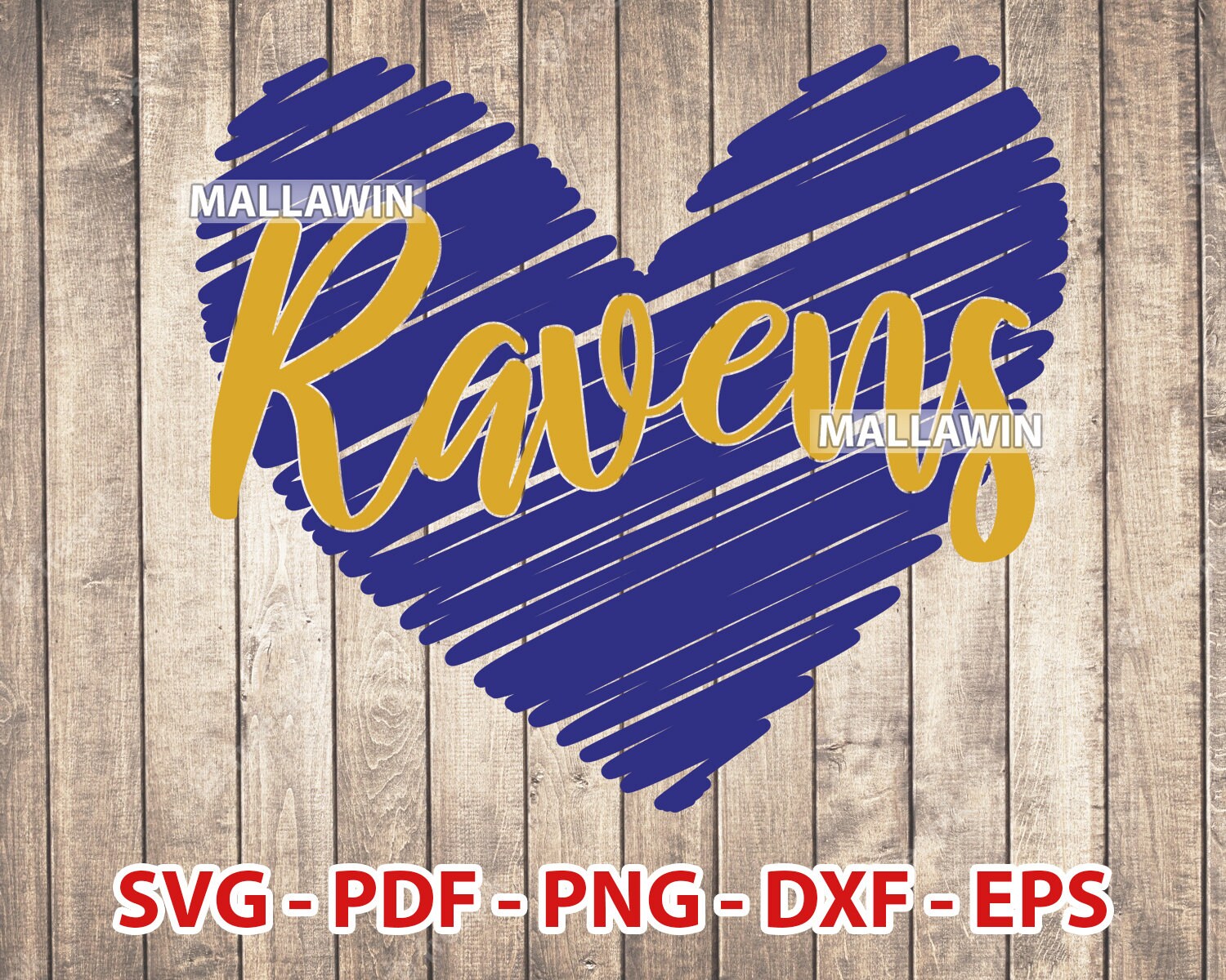 Ravens Svg Football Love for Cutting With Cricut, Ravens Png, Dxf, Eps ...