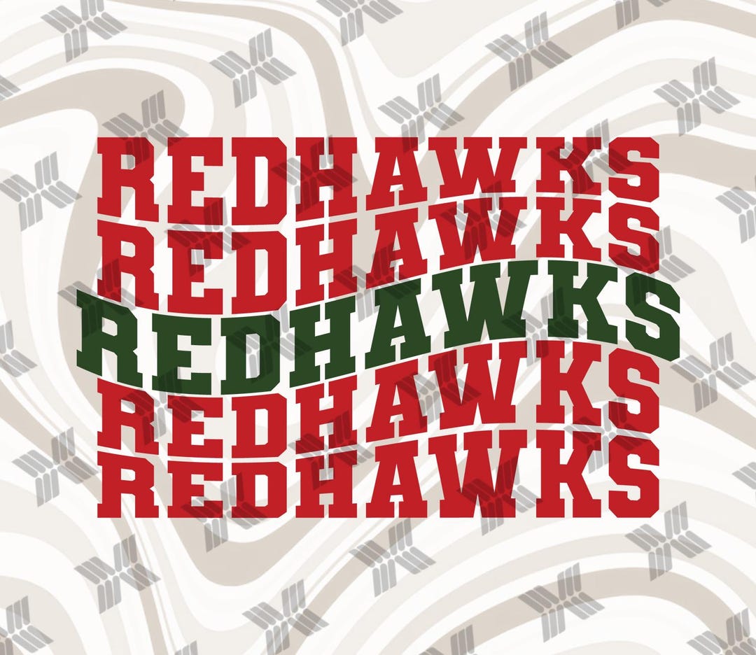 Redhawks Wave Svg File for Cutting With Cricut, Redhawks Png for ...