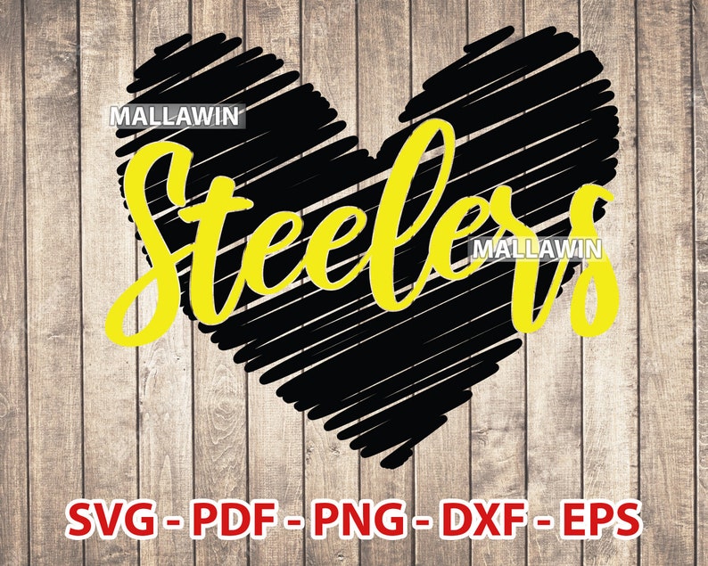 Steelers Svg Football Love for Cutting With Cricut, Steelers Png, Dxf ...
