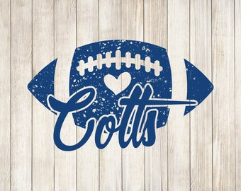 Cowboys Svg Football Distressed Love for Cutting With Cricut, Cowboys ...