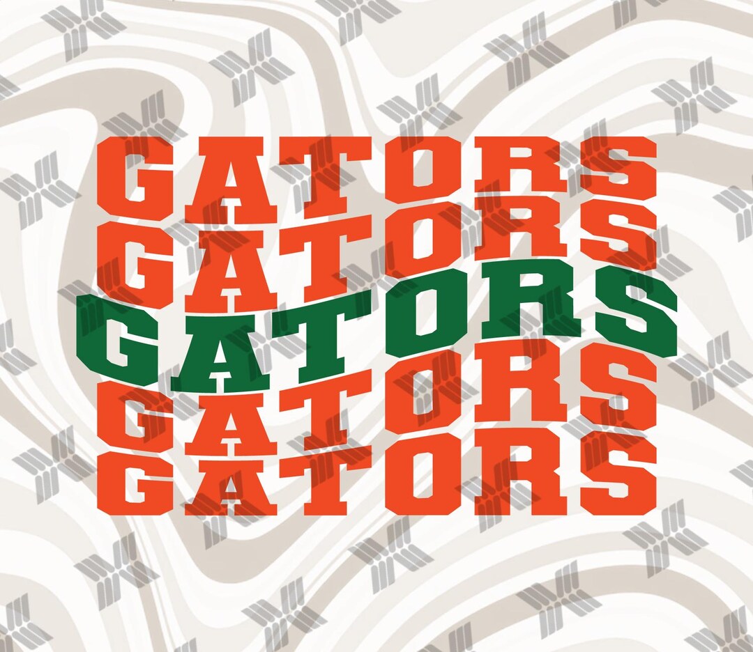 Gators Wave Svg File for Cutting With Cricut, Gators Png for ...