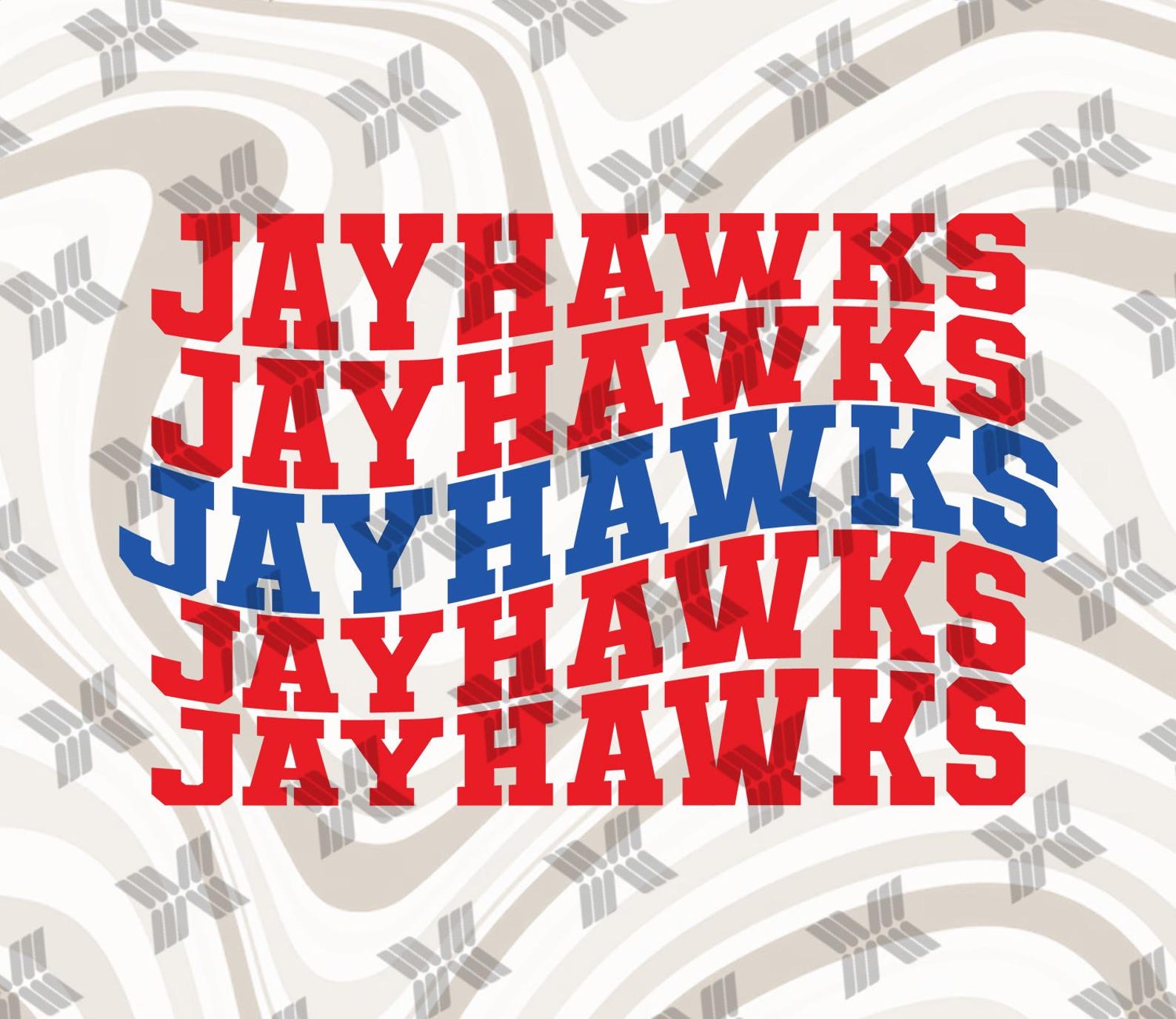 Jayhawks Wave Svg File for Cutting With Cricut, Jayhawks Png for ...