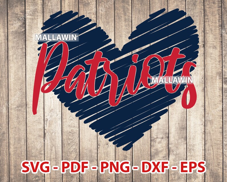 Patriots Svg Football Love for Cutting With Cricut, Patriots Png, Dxf ...