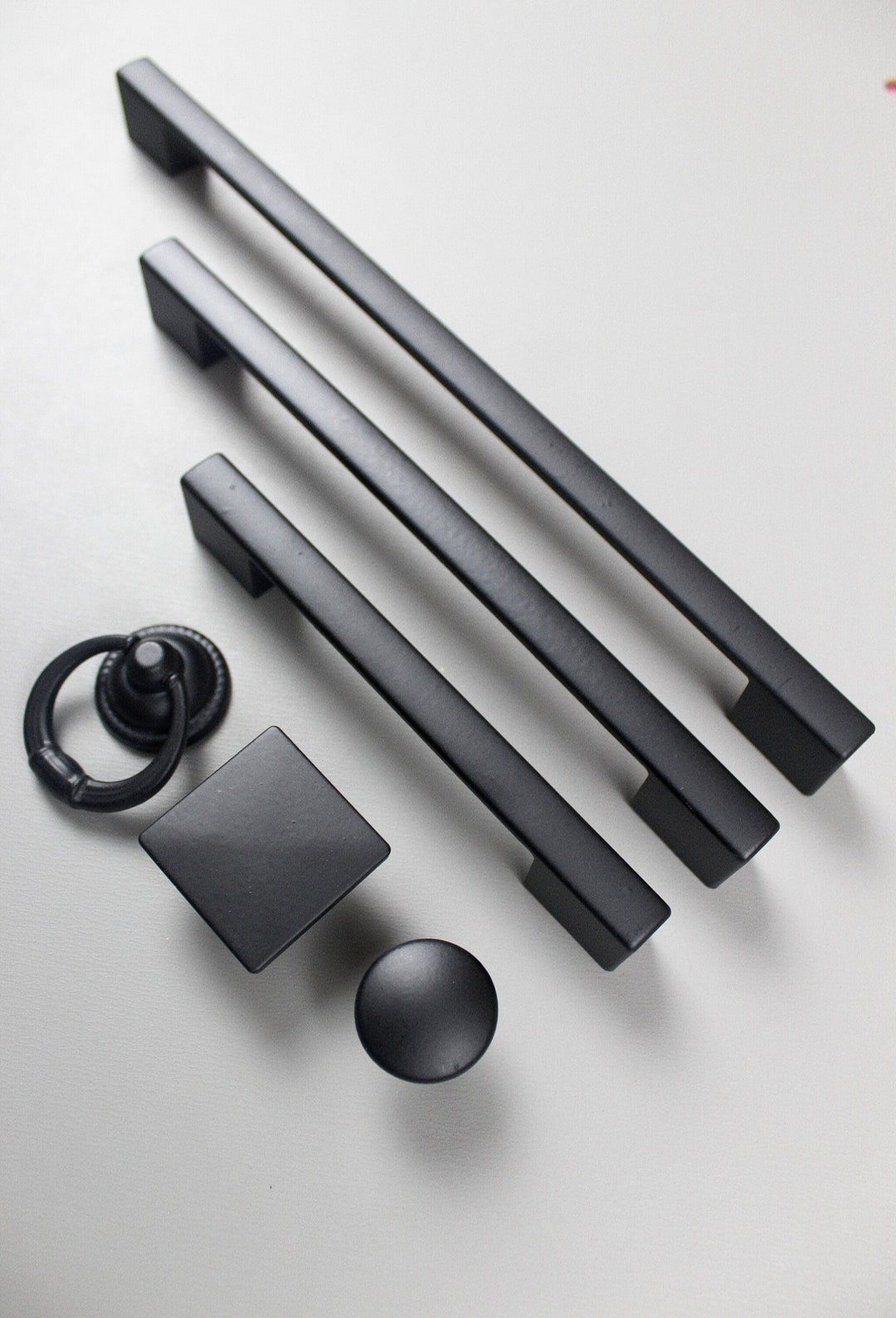 Black Bridge Handles / Black Drawer Handles, Bridce Kitchen Cabinet ...