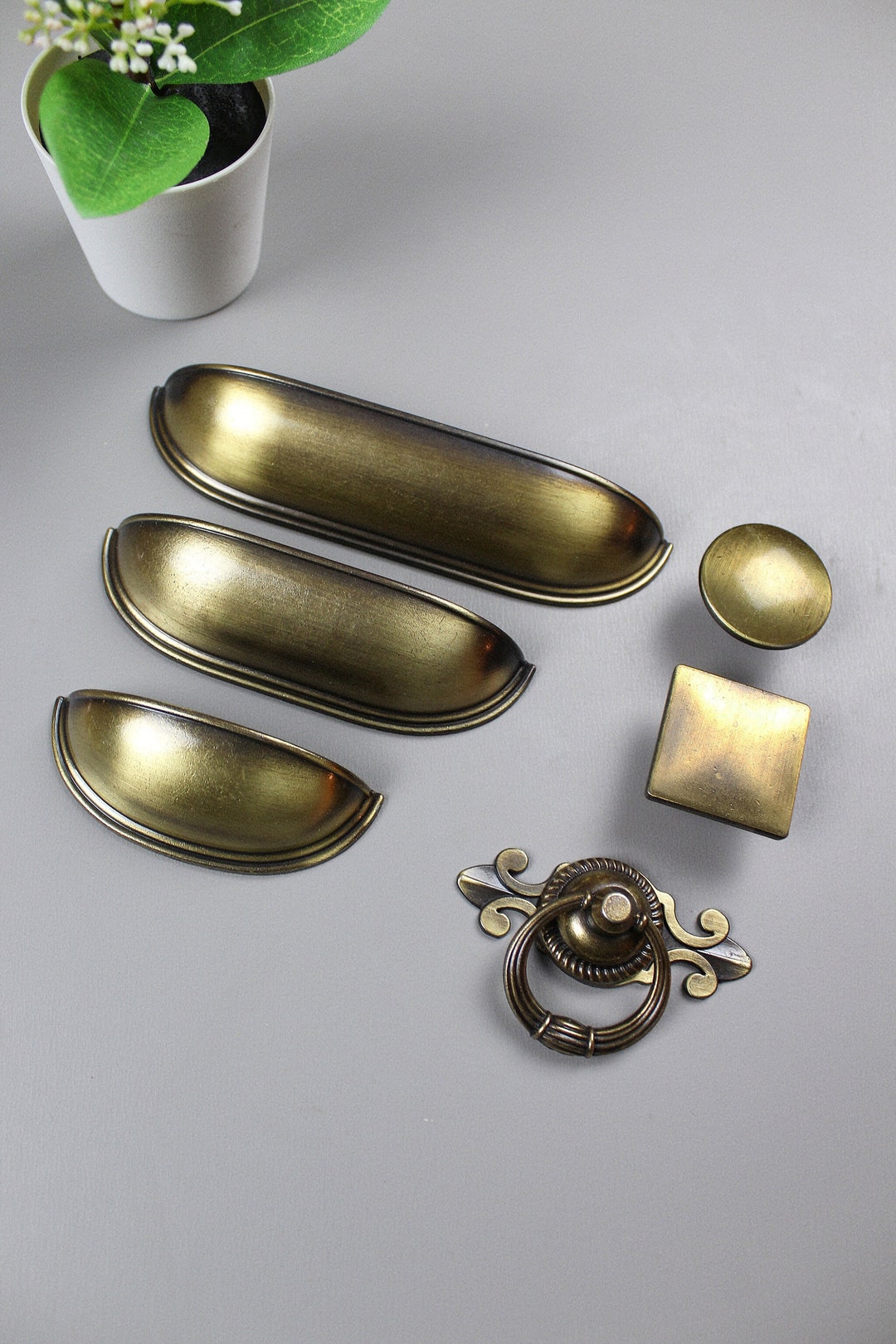 Bowl Brass Drawer Handles / Brass Series Handles , Kitchen Handles ...