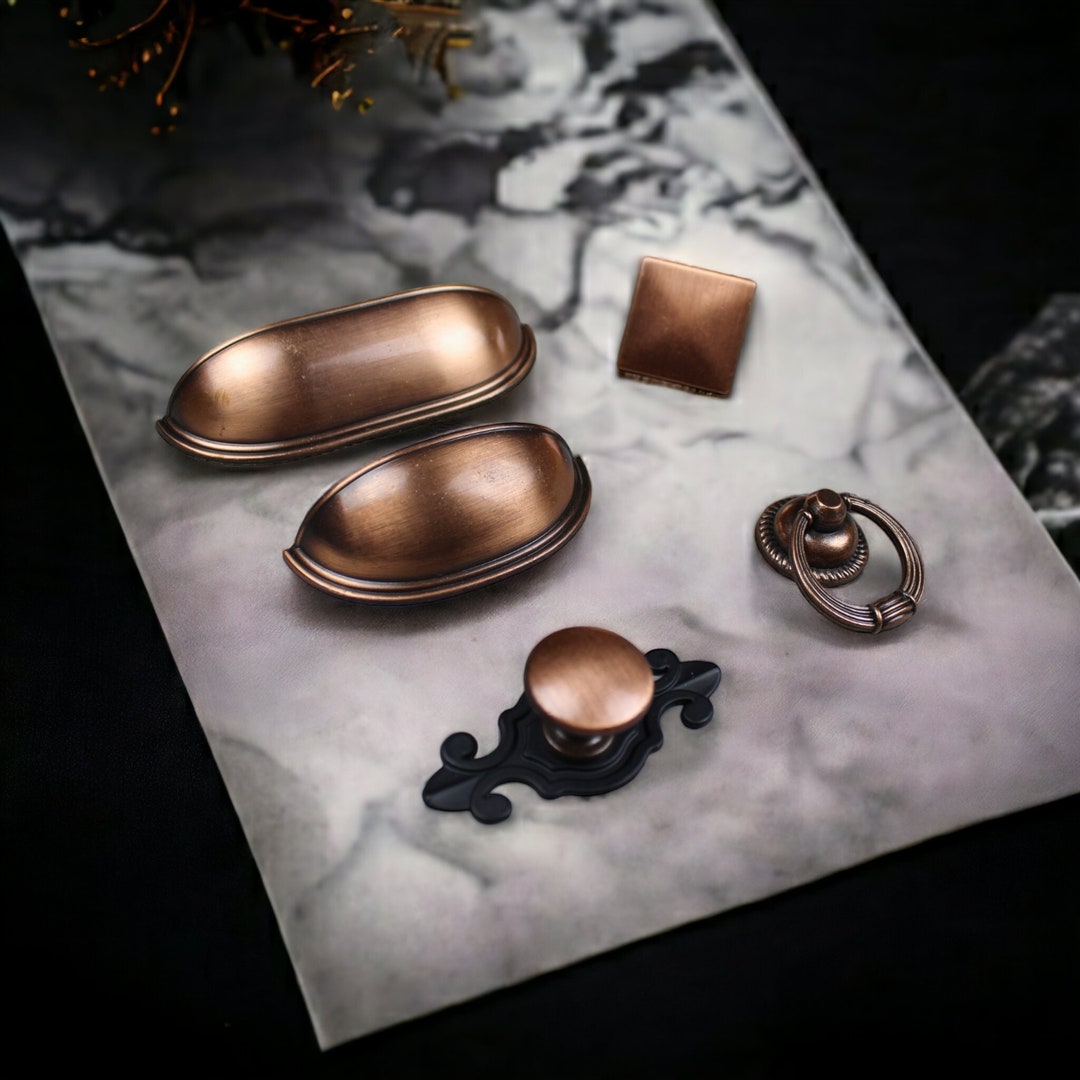 Copper Bowl Series Handles / Copper Drawer Handles , Bowl Kitchen ...