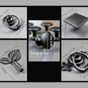 Black Series Handle / Black Drawer Handles, Kitchen Handles, Black ...