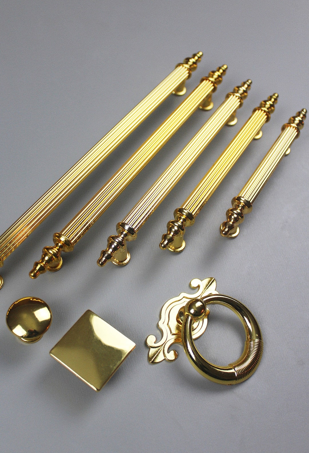 Gold Series Rustic Handles / Gold Drawer Handles, Rustic Kitchen ...