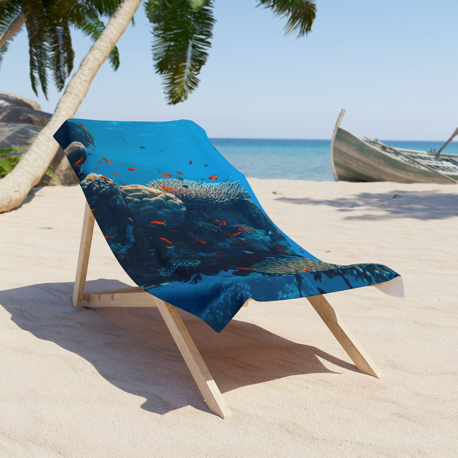 Reef With Orange Fish Beach Towel - Etsy