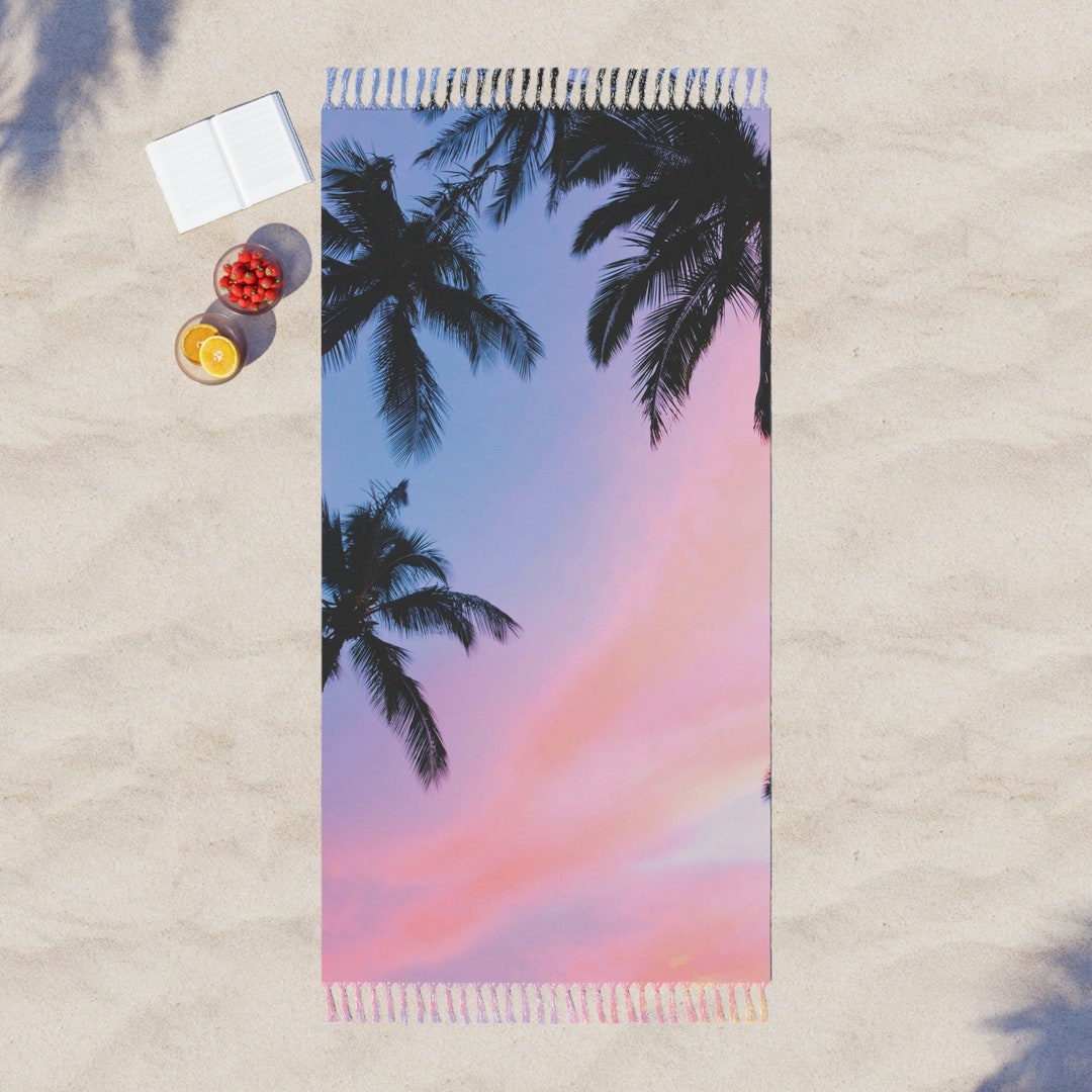 Boho Beach Cloth - Palm Trees - Etsy
