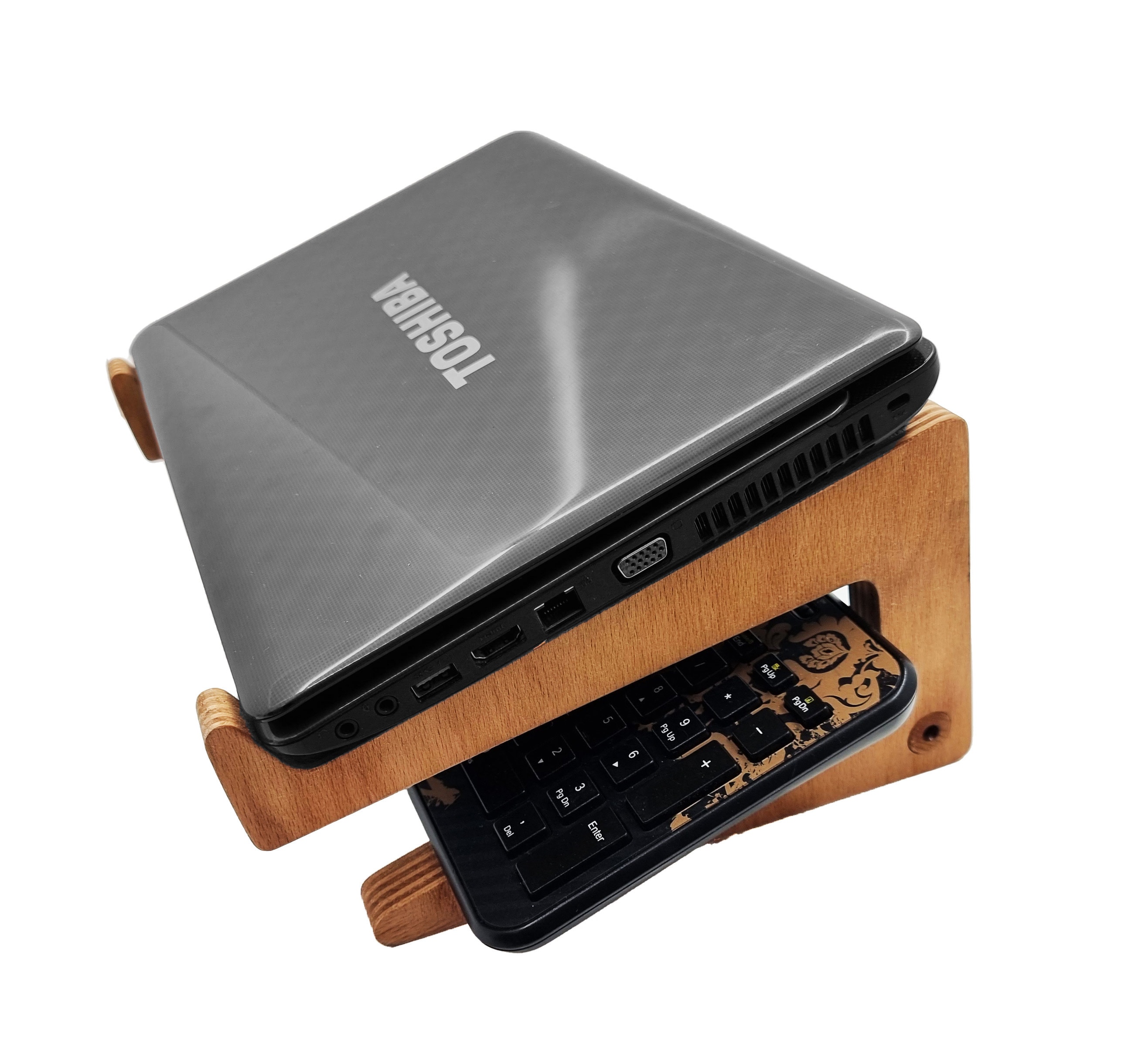 Wood Laptop Stand and Keyboard Stand, Laptop Riser - Etsy