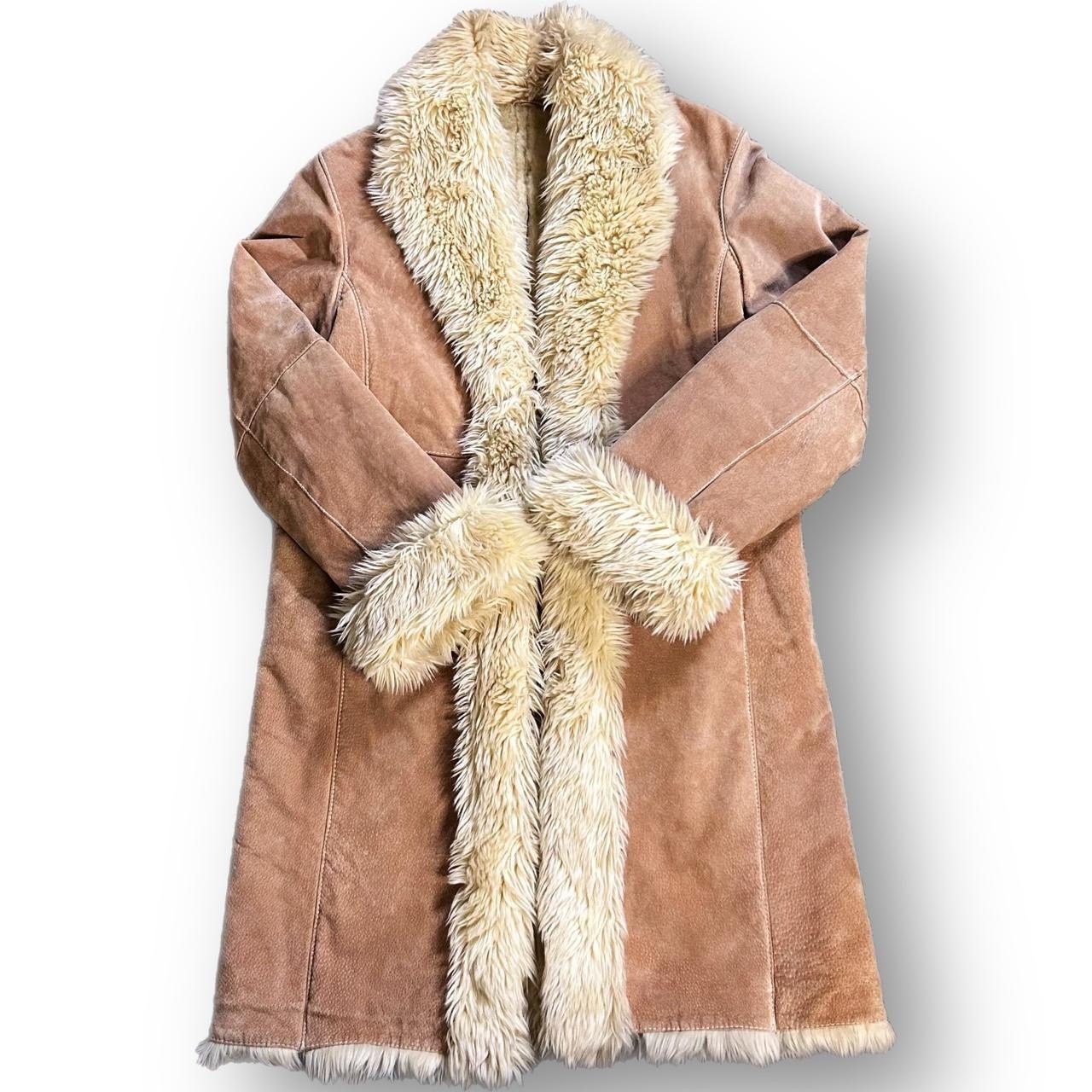 Vintage Wilsons Leather Genuine Suede Penny Lane Afghan Coat W/ Faux ...