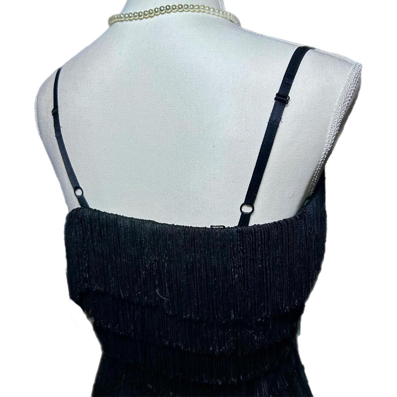 Vintage 90s/y2k Betsey Johnson Flapper Inspired Fringe Black Dress Like ...