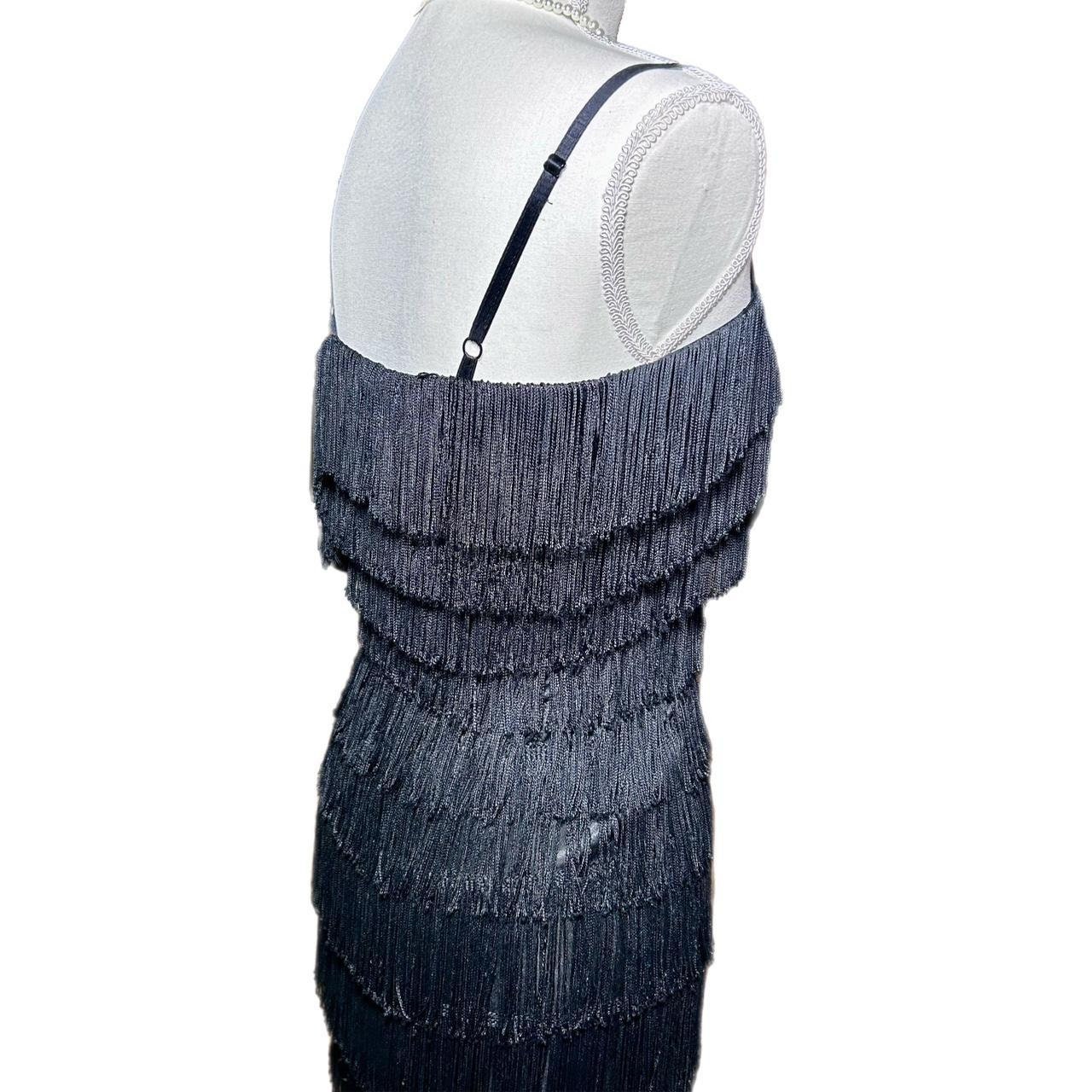 Vintage 90s/y2k Betsey Johnson Flapper Inspired Fringe Black Dress Like ...