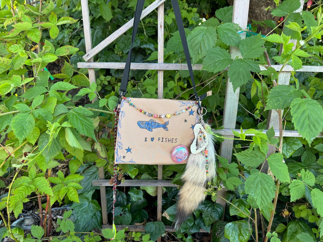 Fish Themed Therian Bag W/ Beaded Tail! - Etsy