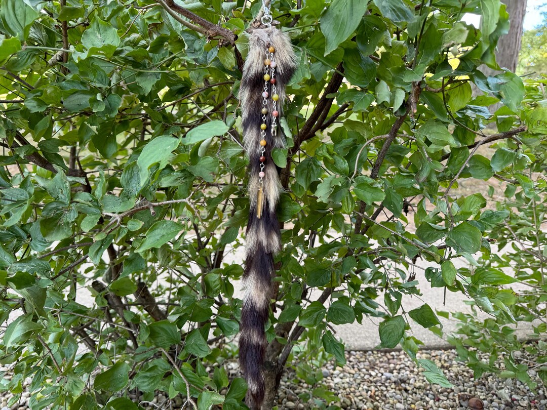Pastel Autumn Beaded Ringtail Cat Tail Therians, Furries, Ren Faire - Etsy