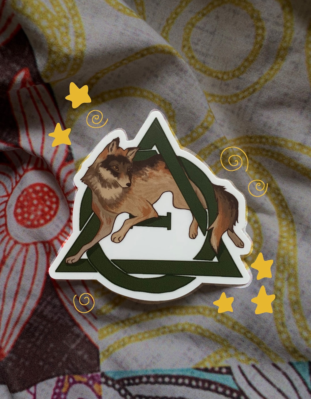 Theta Delta Wolf Coyote Therian Sticker Vinyl 3 Inch - Etsy