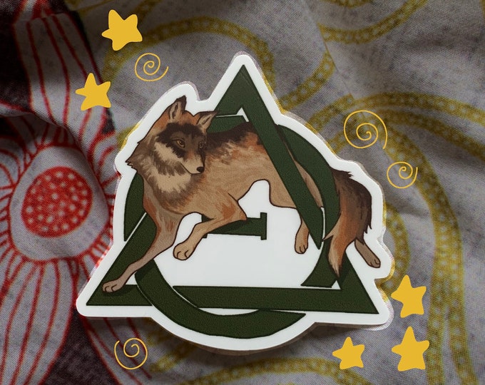 Theta Delta Wolf Coyote Therian Sticker Vinyl 3 Inch - Etsy