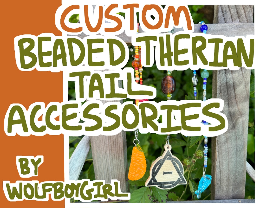 Custom Therian Beaded Accessories Keychains for Tails! - Etsy