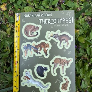 North American Theriotypes Sticker Sheet! Therians Nature Stickers - Etsy