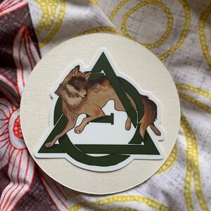 Theta Delta Wolf Coyote Therian Sticker Vinyl 3 Inch - Etsy