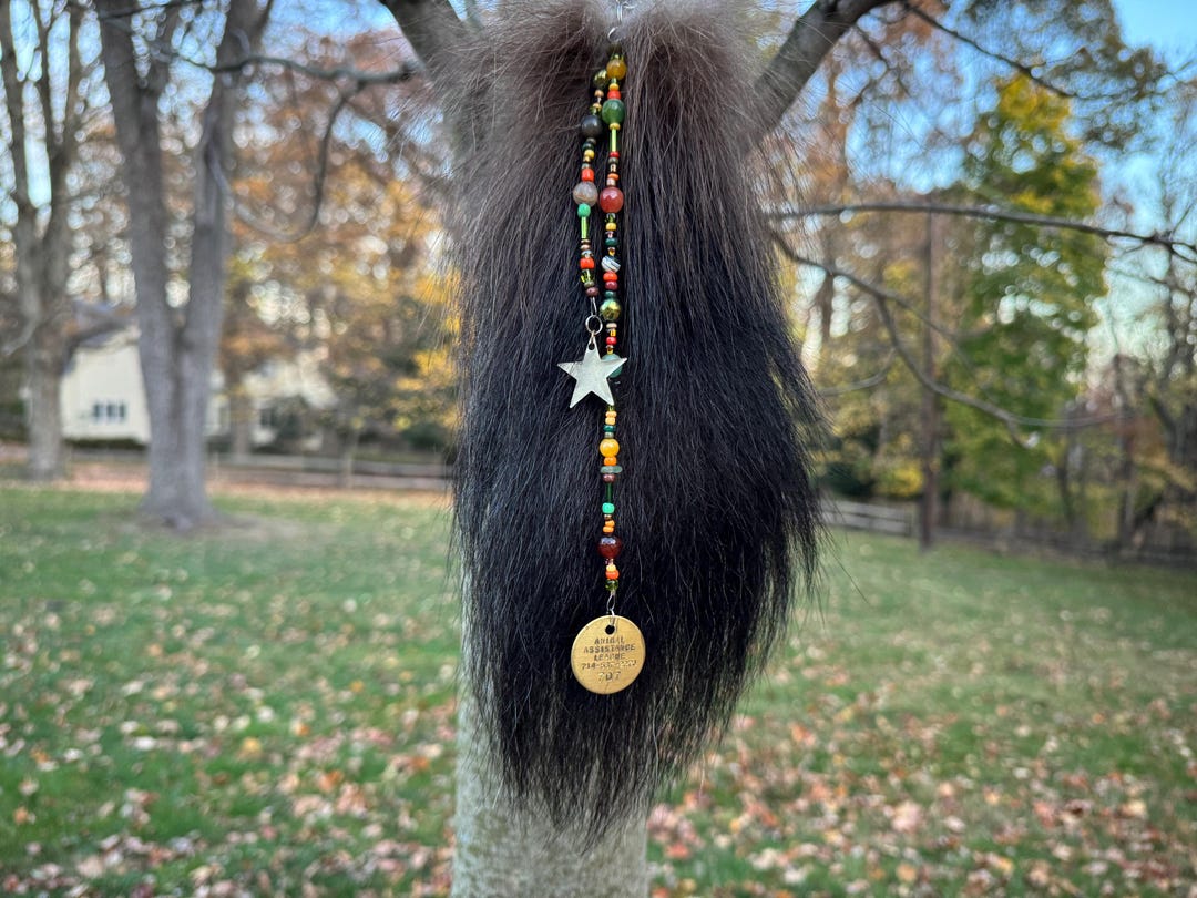 Wolverine Tail W/ Beaded Charms! | Therians, Furries, Otherkin - Etsy