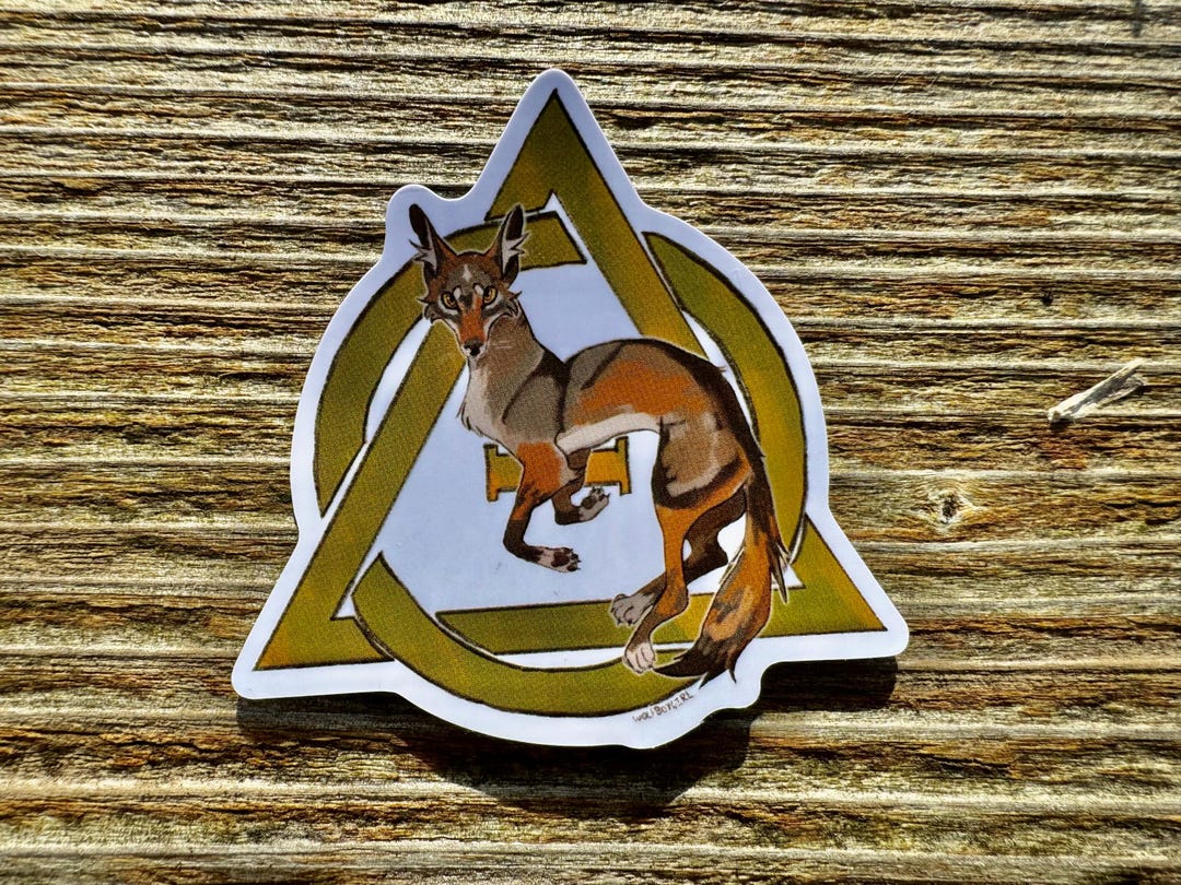 Theta Delta Coyote Therian Sticker Vinyl 2 Inch - Etsy