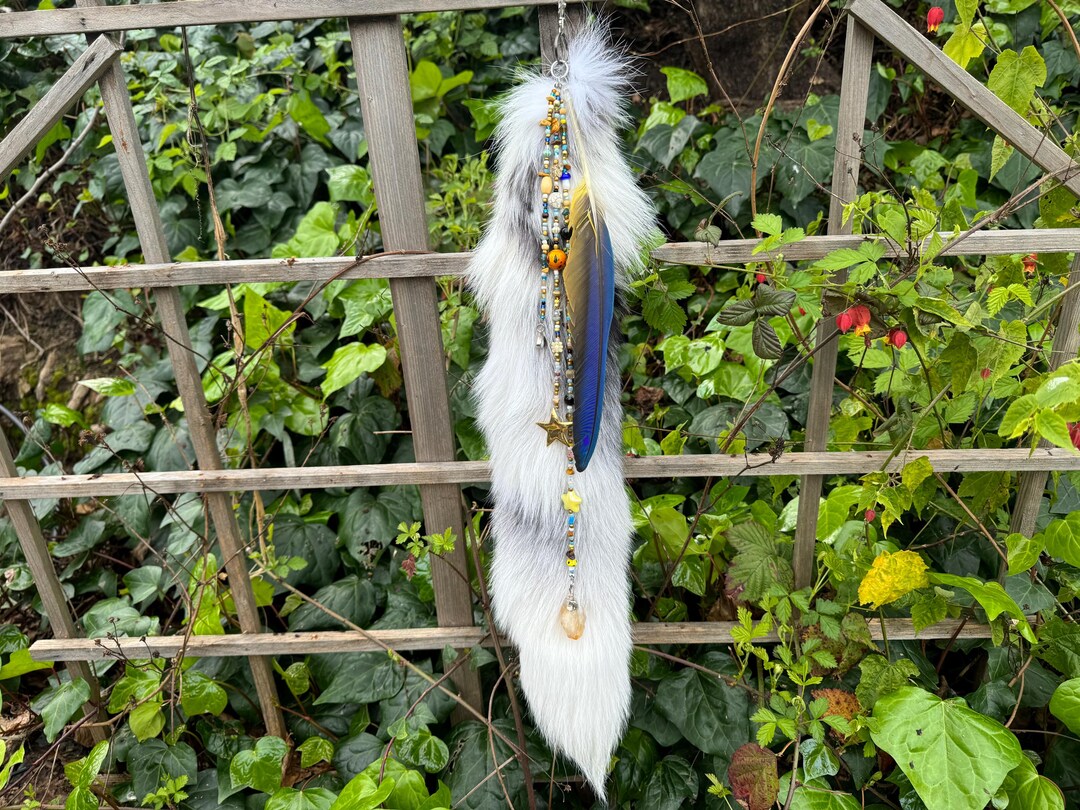 Apollo-inspired Beaded XXXL Marble Fox Tail! | Therians, Furries ...