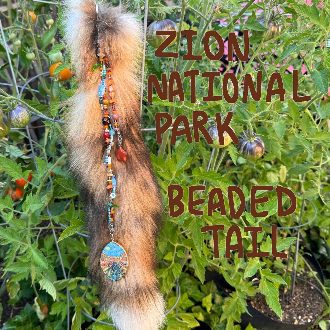 Zion National Park Beaded Fox Tail Therians, Furries, Vulture Culture ...