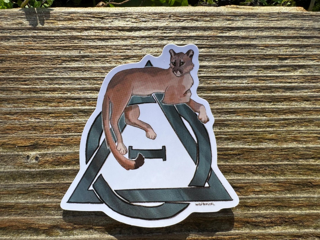 Theta Delta Mountain Lion Therian Sticker Vinyl 2 Inch - Etsy