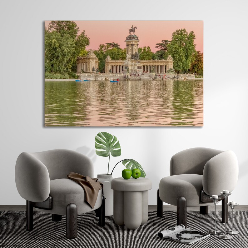 Classical Roman Architecture Rotunda Stone Pillars Beautiful Lake - Etsy