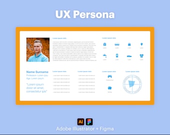 Figma User Persona Template | Made in Figma | Editable | for ...