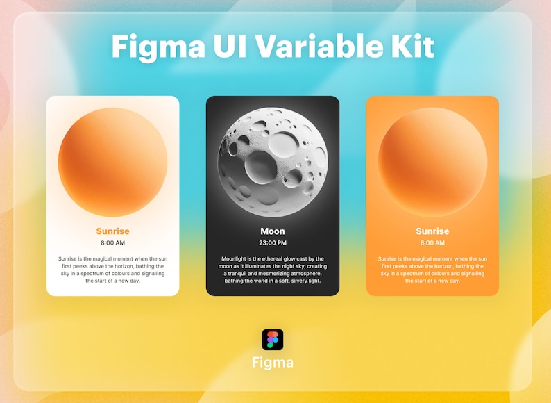 Figma UI Card Variable Kit - Etsy