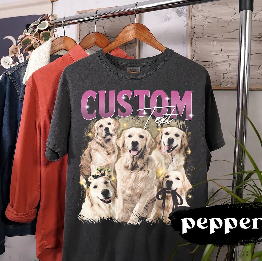 Vintage Custom Dog Bootleg Shirt, Retro Custom Pet Shirt Ideal, Vintage ...