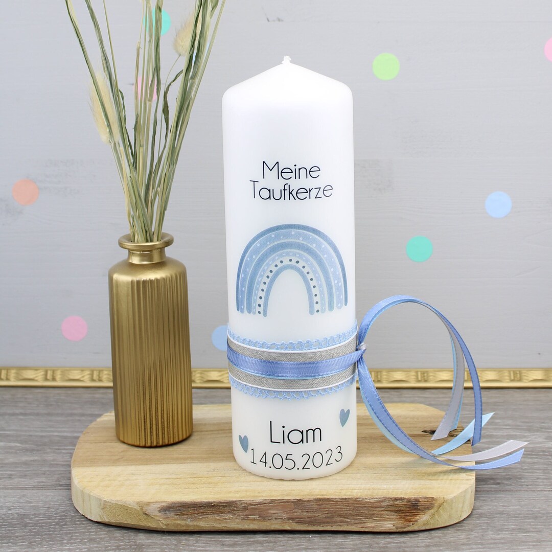 Baptism Candle Personalized With Name Great Gift for Baptism Candle ...
