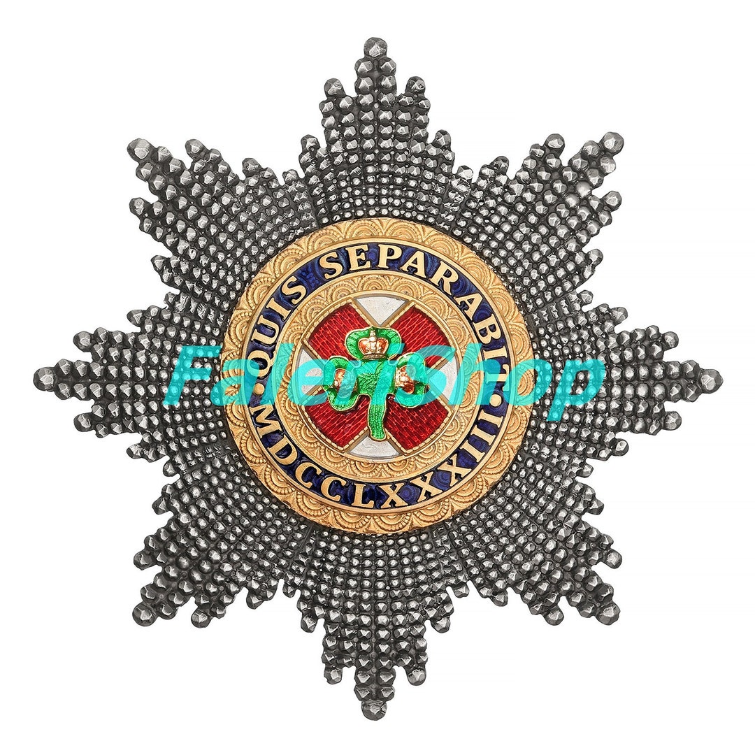 Star of the Order of Saint Patrick. Great Britain. Modern - Etsy