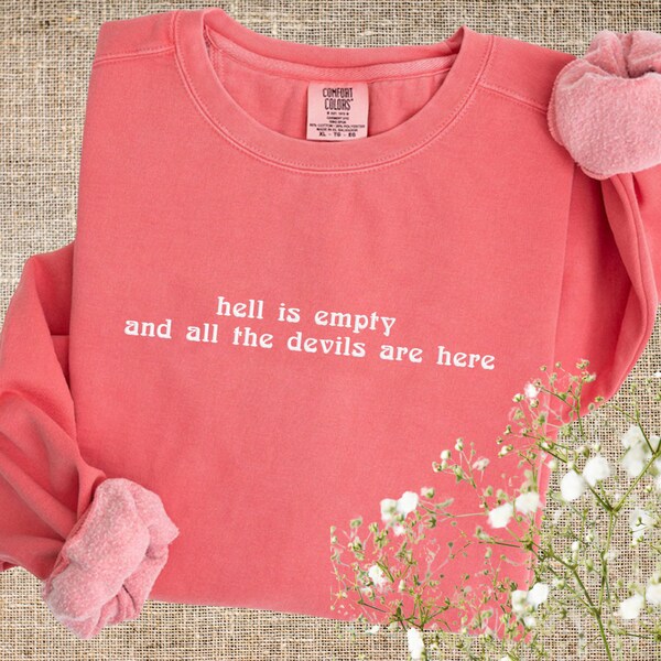 Embroidered Sweatshirt Shatter Me Etsy